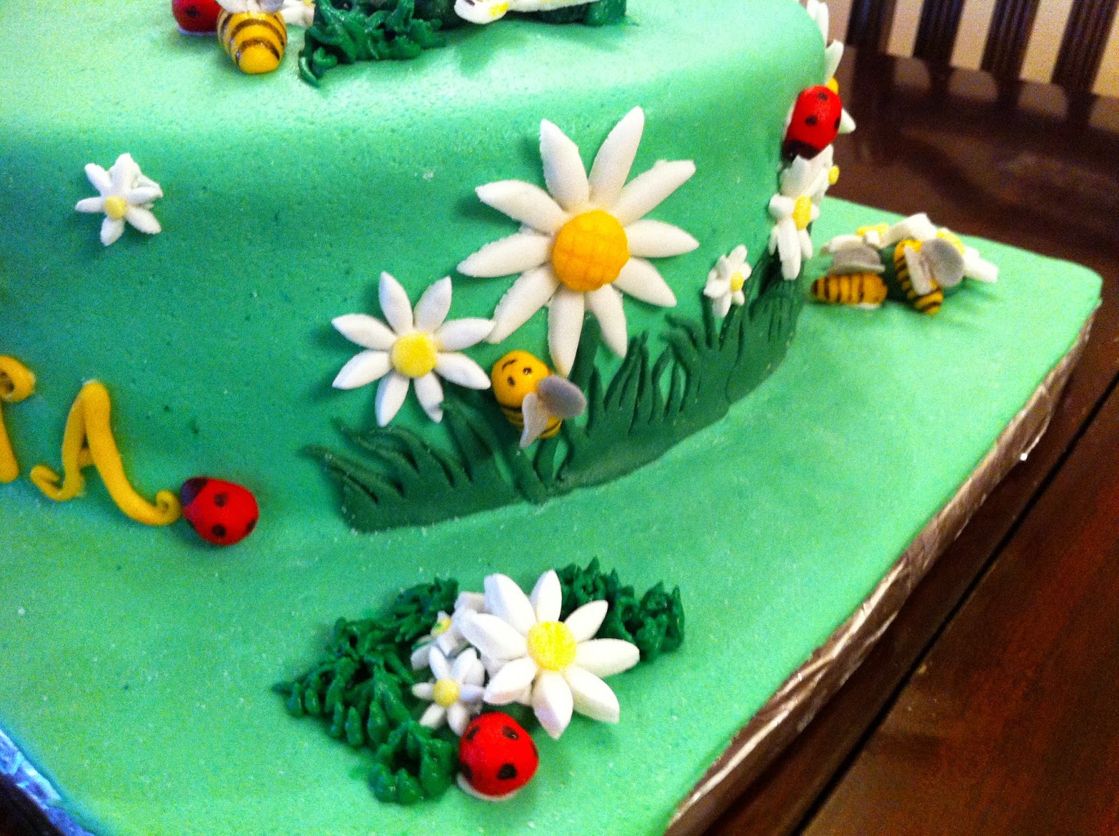 moje torte: Dječja torta s picekima, leptirom, pčelicama i bubamarama